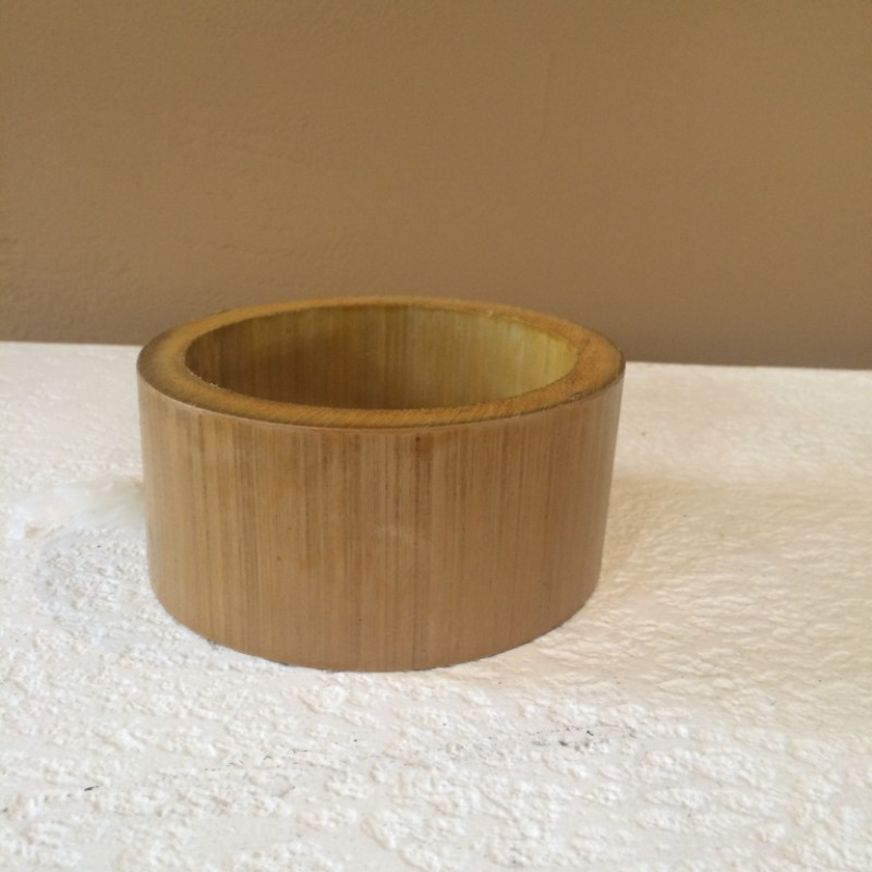 Bamboo Coconut Holder - Natural Varnished - Tropical Decoration ...